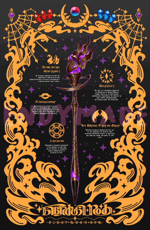 FFXIV Foil Print - Stardust Rod (BLM) – mightier